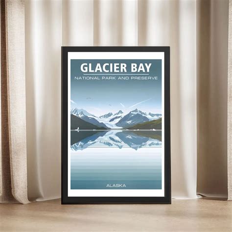 Glacier Bay National Park And Preserve Serene Reflections Poster
