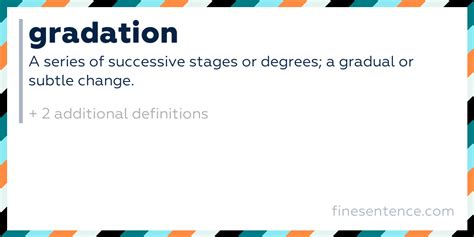 Gradation Definition Meaning And Examples In English
