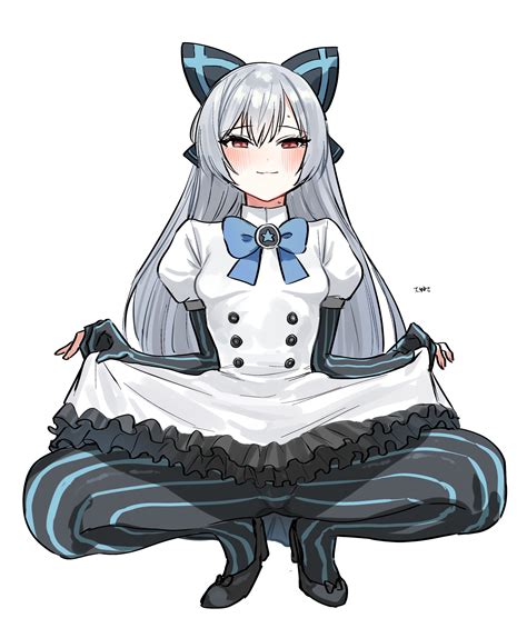 Safebooru 1girl Absurdres Black Footwear Blush Bow Bowtie Breasts