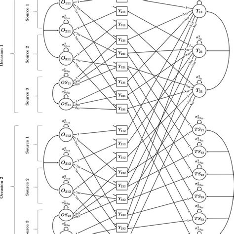 Multiple Source Latent State Trait Model With Parcel Specific Trait