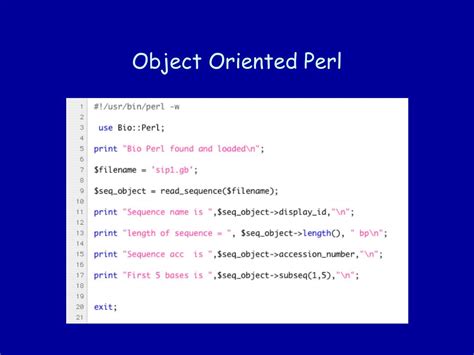 Ppt Object Oriented Perl Powerpoint Presentation Free Download Id