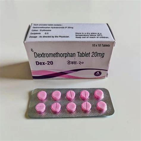 Dextromethorphan Hydrobromide Tablets 20 Mg At ₹ 42stripe In