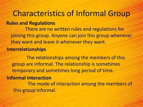 M Presentation Formal And Informal Groups PPTX