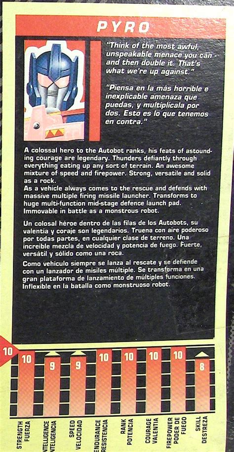 Pyro Transformers Toys Tfw2005