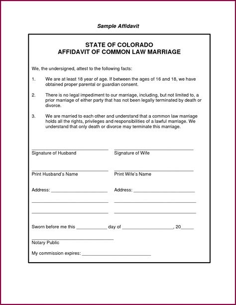 Free Sworn Affidavit Template Uk Template 2 Resume Examples Djvan5g2jk