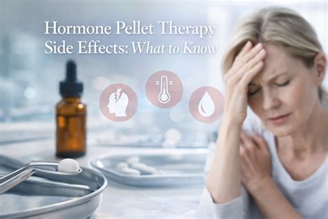 Hormone Pellet Therapy Side Effects What To Know