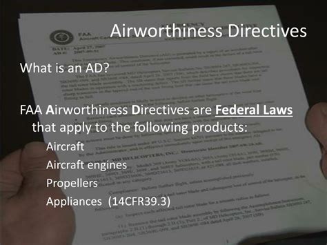 Ppt Airworthiness Directive Compliance Powerpoint Presentation Free