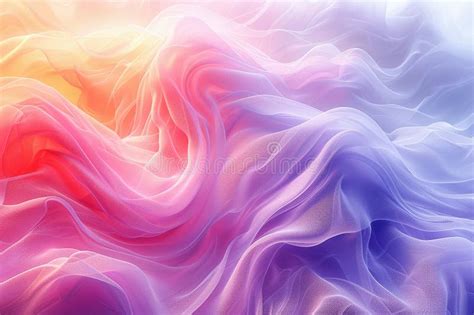 Vibrant Abstract Art Colorful Wave Patterns In A Digital Medium Stock Illustration