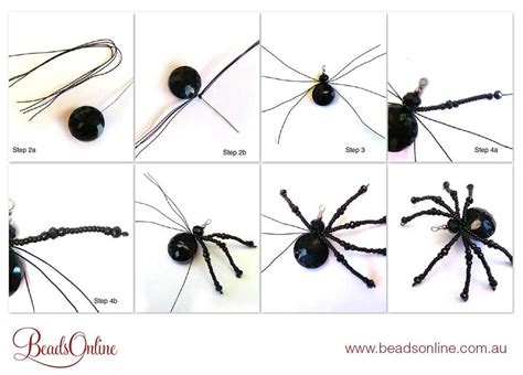 How To Make A Beaded Spider Pendant Spider Bead Pattern Easy Beaded