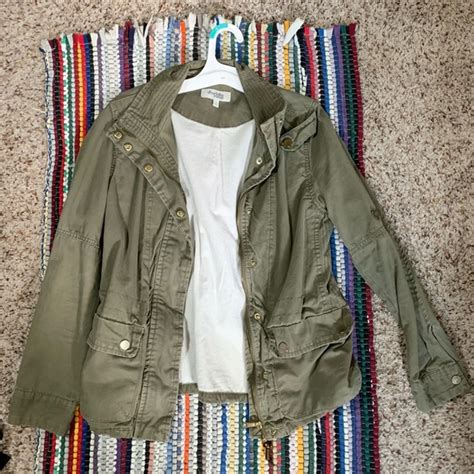 Charlotte Russe Jackets And Coats Olive Green Light Jacket Poshmark