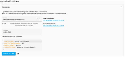 manually correct a wrong value in the energy dashboard configuration