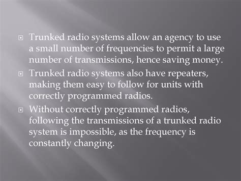 What Are Trunked Radio Systems Ppt Download