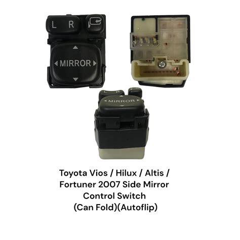 Toyota Vios Hilux Altis Fortuner 2007 Side Mirror Control Switch