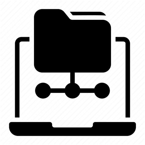 Laptop Ui Network Folder Computer Storage Data Icon Download On Iconfinder