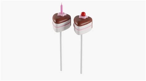 Mini Cake Pops 3d Model Turbosquid 2182351