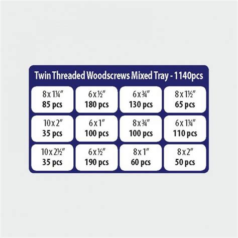 Timco Twin Woodscrew Mixed Tray Range Power Tools Direct