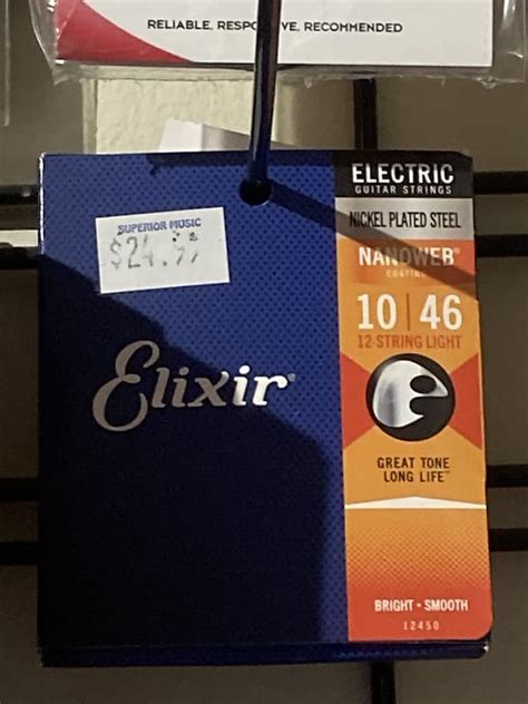 Elixir 12 String Electric Light Gauge Strings Reverb