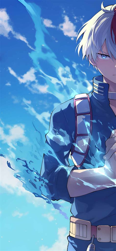 Mha Shoto Todoroki Fire And Ice Tap To Switch Wallpapers Hd Vibes