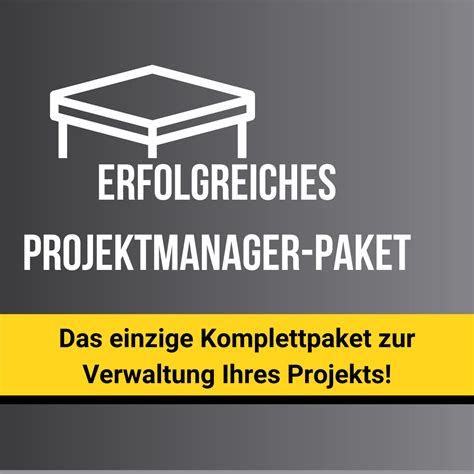 Erfolgreiches Projektmanager Paket