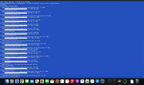 Mac Os Jupyternotebook Themespython 테마 적용 안될때