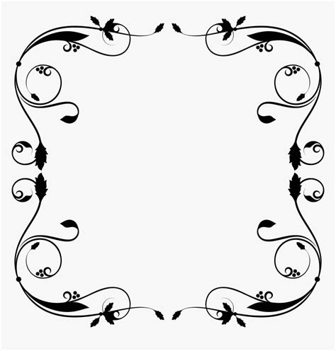 Free Blue Flourish Clipart Borders