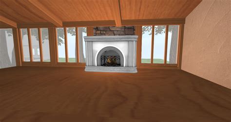 Second Life Marketplace Sloping Roof With Pond