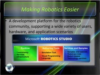 Microsoft Robotics Developer Studio PPT
