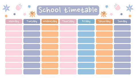 How To Do School Time Table Design Talk