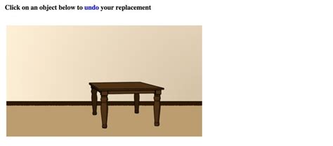 user interface to replace objects for the for dataset download