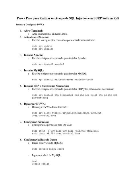 Guia Paso A Paso Ataque Injectzion Sql Pdf Mi Sql Informática