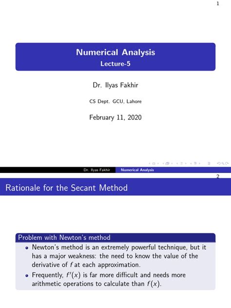 Numerical Analysis Lecture 5 Download Free Pdf Numerical Analysis