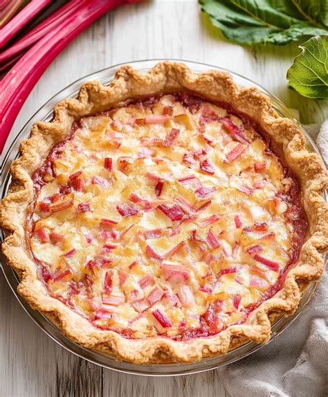 Rhubarb Custard Pie Recipe