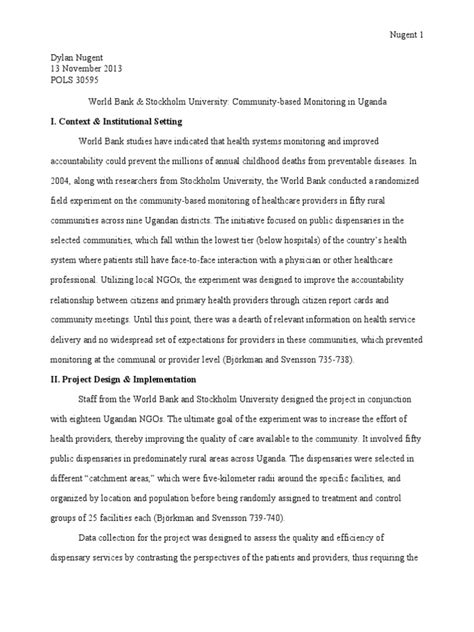 Community Based Monitoring Pdf Health System Health Care