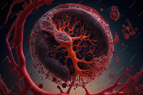 Premium Photo Anemia Under Microscope View Illustration Created By