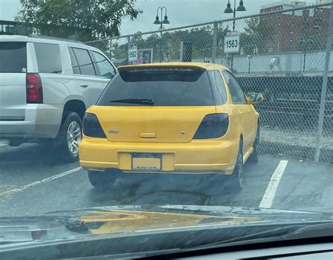 Sonic Yellow Wagon Spotted In The Wild R Subaru