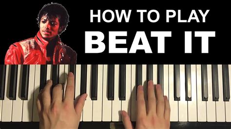 Michael Jackson Beat It Piano Tutorial Lesson Youtube