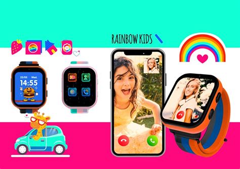 Дитячий смарт годинник Gelius Rainbow Gp Pk008 з Gps4g Black