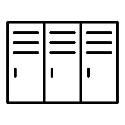 Locker Line Icon 14641682 Vector Art At Vecteezy