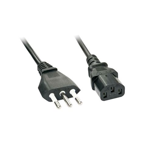 Lindy Cavo Alimentazione 1x Spina Italiana 1x Presa Iec C13 300 M Nero