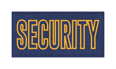 Security Id Patches Outline Style 4x2