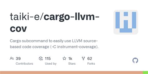 Github Taiki E Cargo Llvm Cov Cargo Subcommand To Easily Use Llvm Source Based Code Coverage