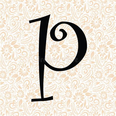 Curlz Alphabet P Lower Black Alphabet Vector Alphabet Vector Stock