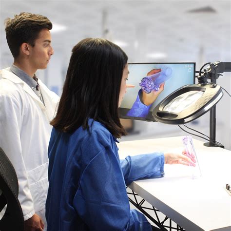 Aven Mighty Vue Inspector 5 Diopter 225x Magnifying Lamp With Hd Ca Smt Supplies