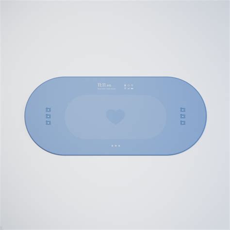 Cute Interface Deskmat Blue