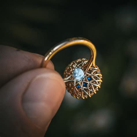 Sapphire And Diamond Engagement Ring Moira Patience
