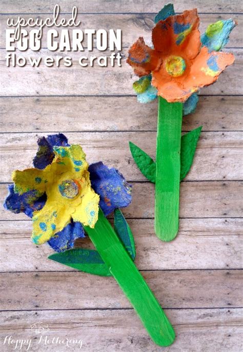 8 Egg Carton Flower Crafts Diy Thought