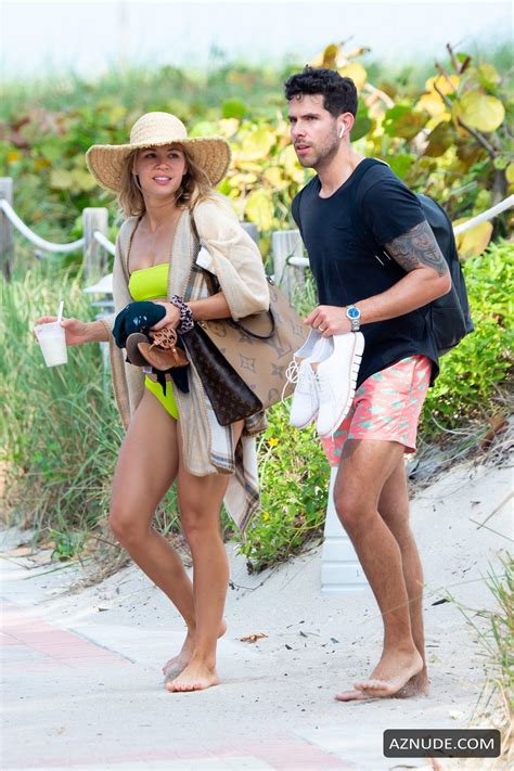 Krystal Nielson And Chris Randone Hit The Beach In Miami Aznude