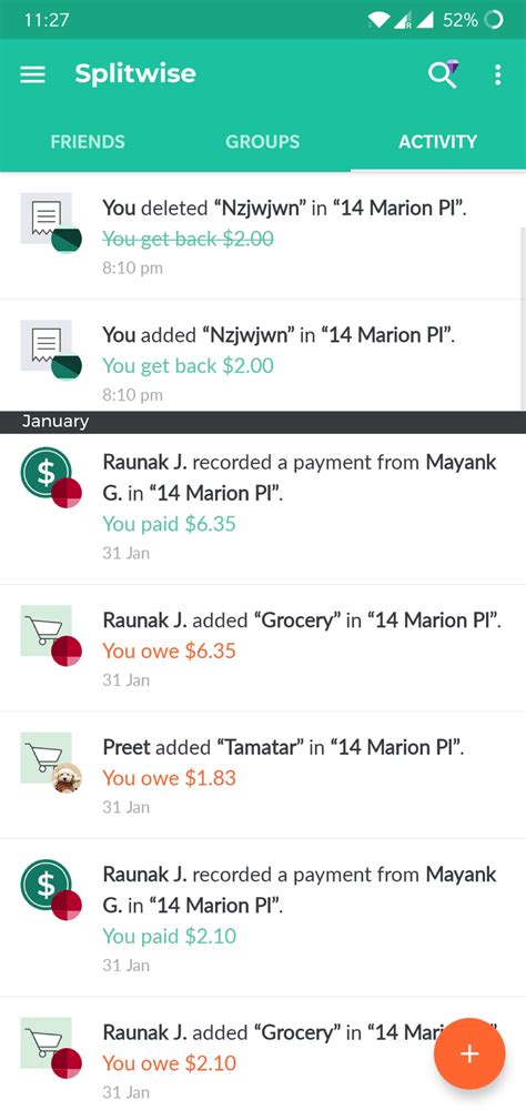 Design Critique Splitwise Android App Ixd Pratt