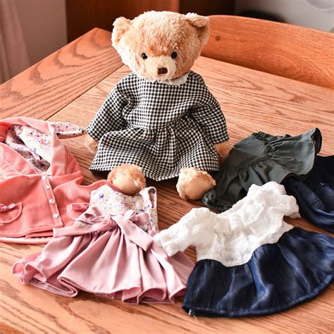 4 Types Of Clothes For Plushie Teddy Bear Clothing Soft Toy Doll