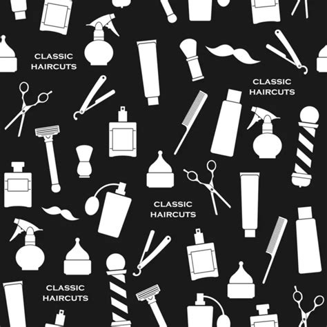 Barbershop Vintage Pattern Stock Vector Image By ©lublubachka 37537113